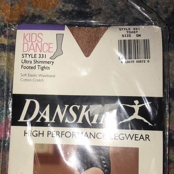 Danskin | Accessories | Nwt 2 Pairs Danskin Girls Shimmery Footed Tight ...